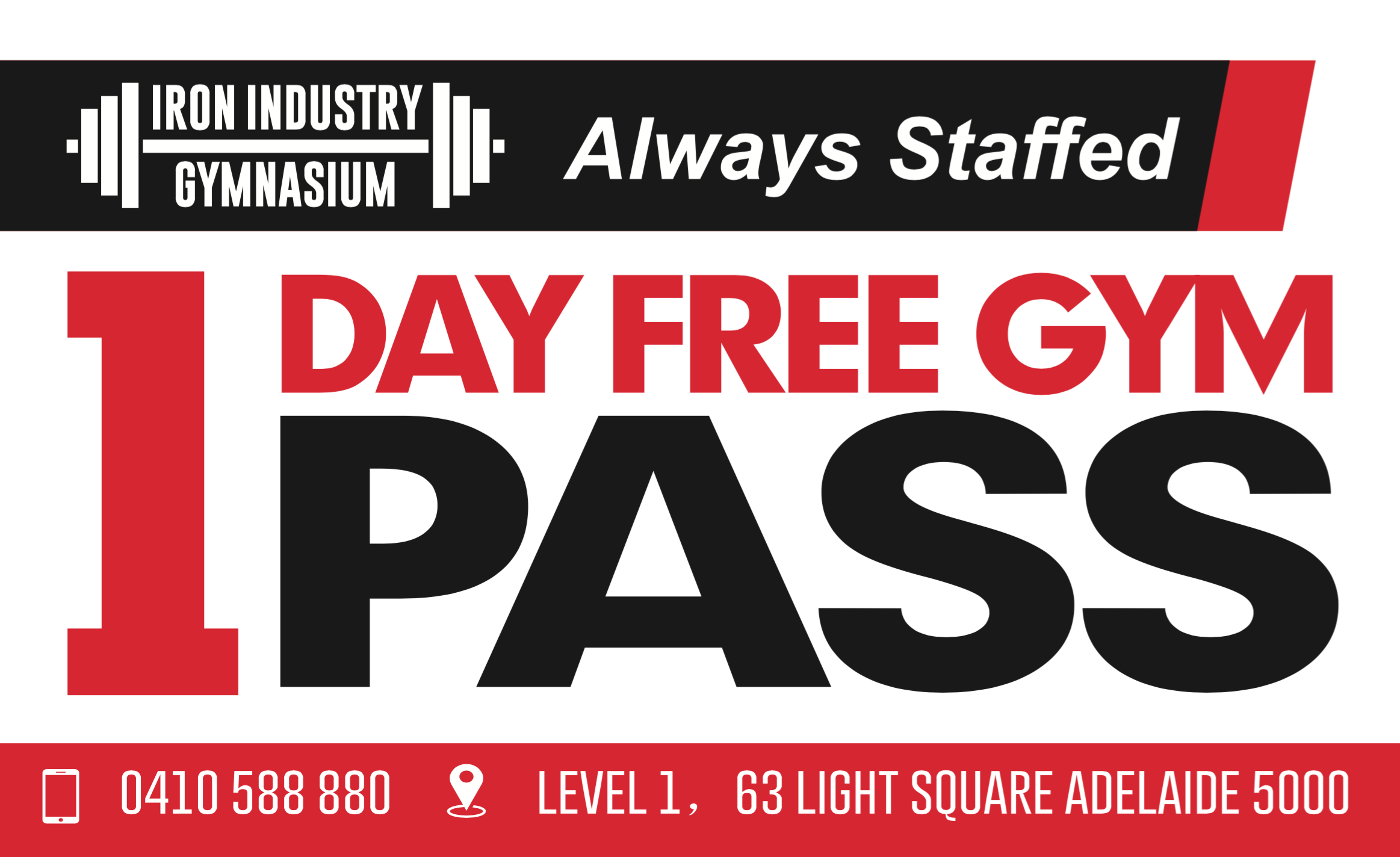 One Day Free Pass Iron Industry Gym One Day Free Pass Iron Industry Gym